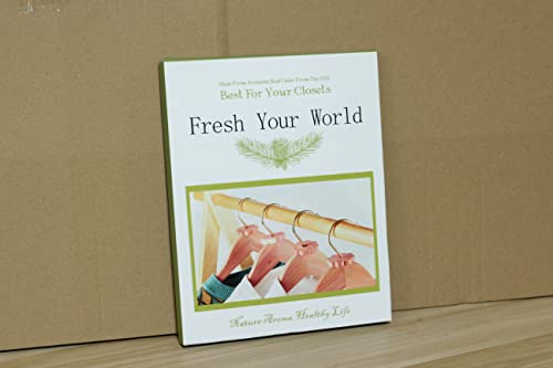 Fresh Your World 30 Pk 2" Cedar Rings for Hangers, Cedar Blocks for Clothes Storage and Drawers