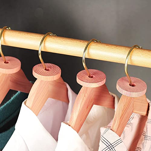 Fresh Your World 30 Pk 2" Cedar Rings for Hangers, Cedar Blocks for Clothes Storage and Drawers