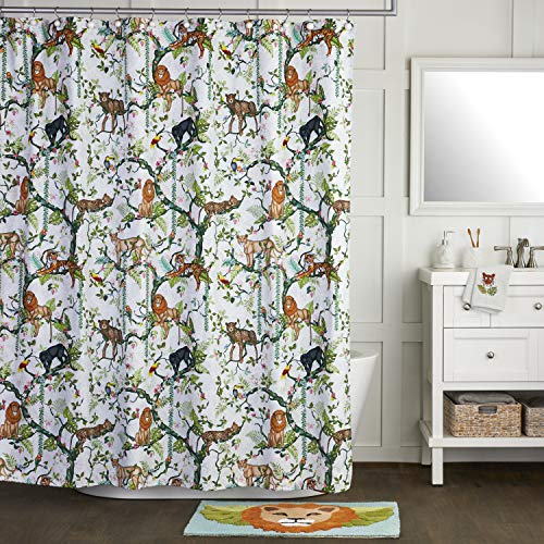 SKL Home Vern Yip Jungle Cats Hand Towel Set, Gray
