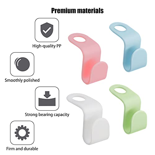 Clothes Hanger Connector Hooks,Closet Cascading Coat Hanger,Clothes-Rack Stacking Arranging Device,Plastic Hanging Connection Tool,Wardrobe Organizer Extender,Heavy Duty/Space Saving/Colorful(48pcs)