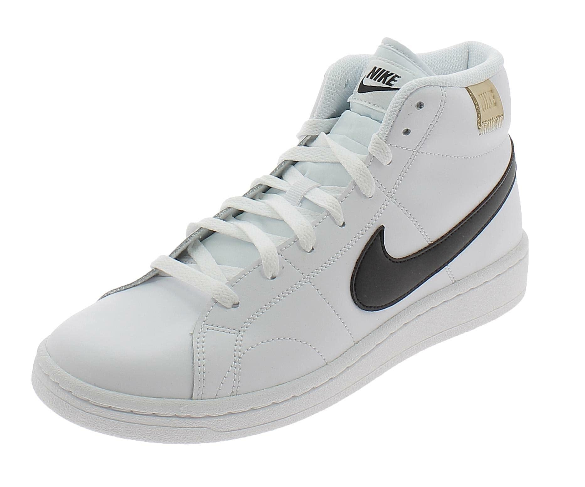 NIKE Men's Court Royale 2 MID Running Shoe, White Black White Onyx, 12.5 Narrow