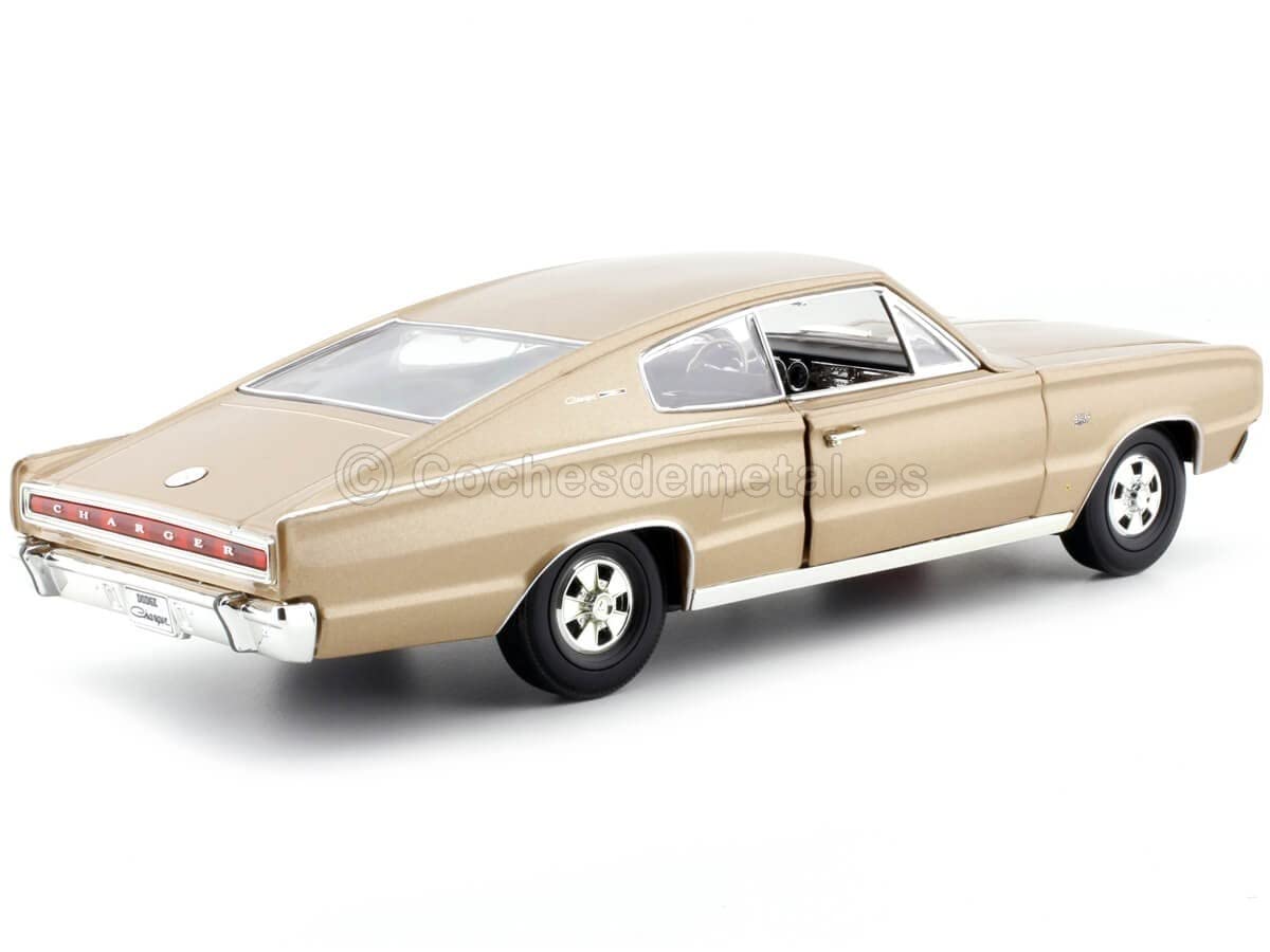 Road Signature 92638brnz 1-18 Scale 1966 Dodge Charger Bronze Metallic Diecast Model Car
