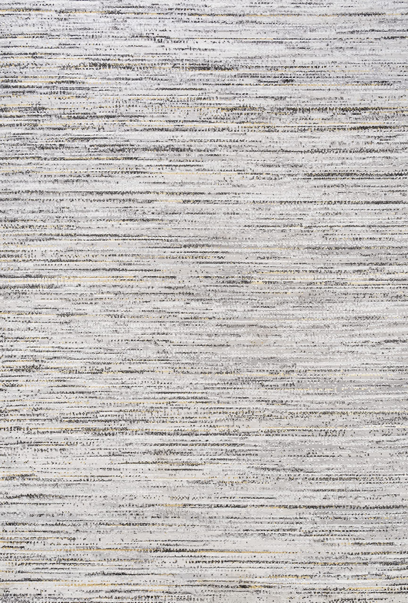 JONATHAN Y SOR200A-8 Loom Modern Strie' Indoor Area-Rug Solid Striped Casual Transitional Easy-Cleaning Bedroom Kitchen Living Room Non Shedding, 8 ft x 10 ft, Gray/Black