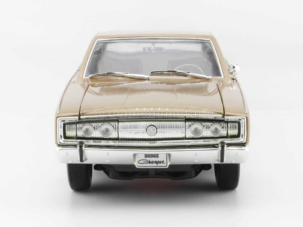 Road Signature 92638brnz 1-18 Scale 1966 Dodge Charger Bronze Metallic Diecast Model Car