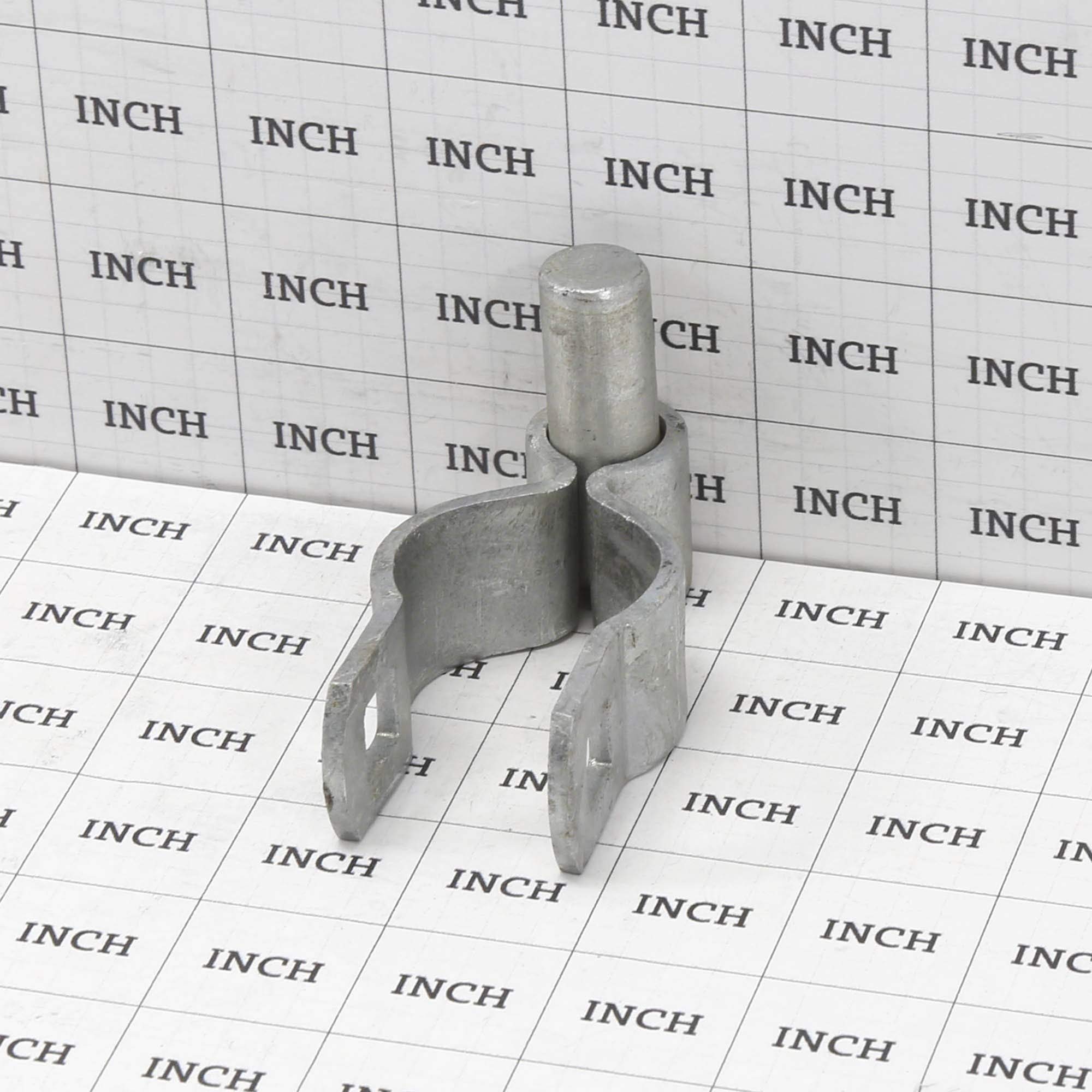 Pressed Steel Chain Link Fence Post Hinge w/Bolt - (2 Pack) (1-3/8" x 5/8")