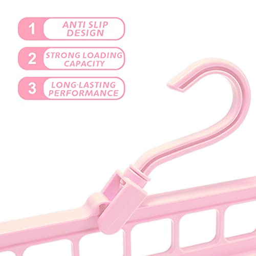 Closet Organizer and Storage, 5 Pack Multifunction Sturdy Closet Organizer Hanger, Upgraded Smart Space Saving Hangers for Closet Storage, Closet Organization for Clothes, Shirts and Dresses