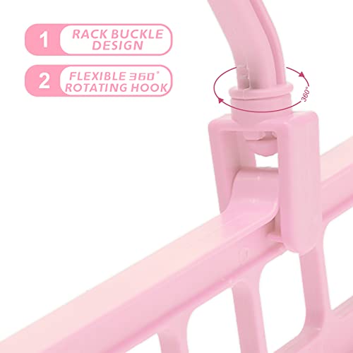Closet Organizer and Storage, 5 Pack Multifunction Sturdy Closet Organizer Hanger, Upgraded Smart Space Saving Hangers for Closet Storage, Closet Organization for Clothes, Shirts and Dresses