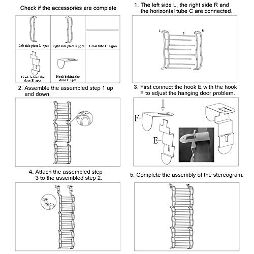 Shoe Rack Over The Door, FOME Metal Tube Hanging Shoe Rack 36-Pairs Shoe Rack Organizer Shoe Storage Tower Rack Easy Assembly No Tools Required 72 X 7.8 x 19.7in