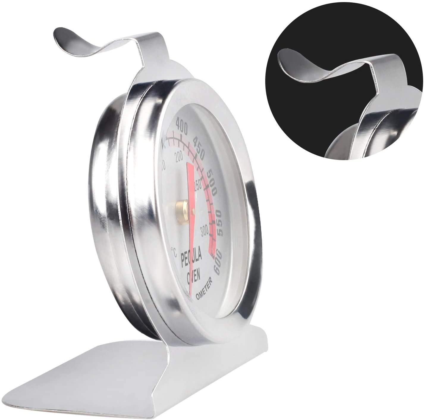 Oven Thermometer 2 Pack 50-300°C/100-600°F, Oven Grill Fry Chef Smoker Thermometer Instant Read Stainless Steel Thermometer Kitchen Cooking Thermometer