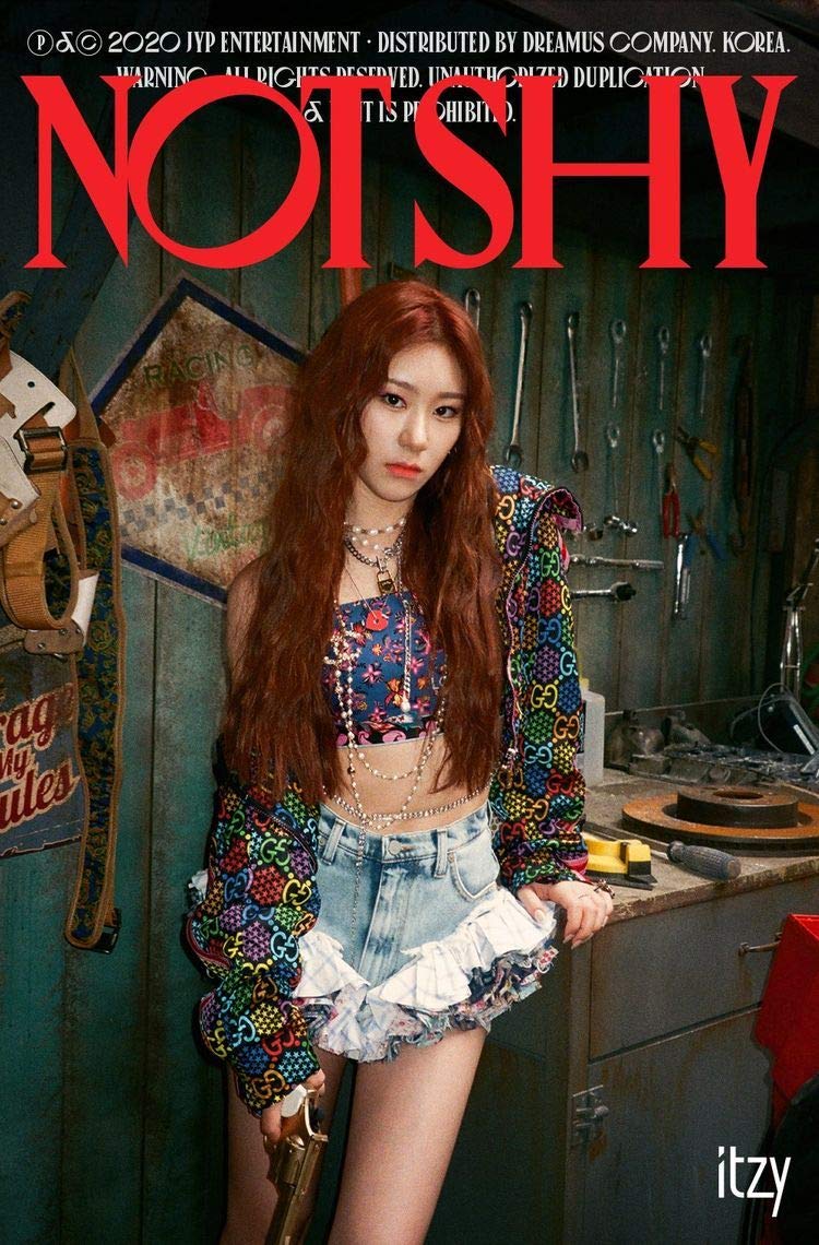 ITZY 'Not Shy' 3rd Mini Album C Version CD+72p PhotoBook+2p PhotoCard+LyricBook+Tracking Sealed