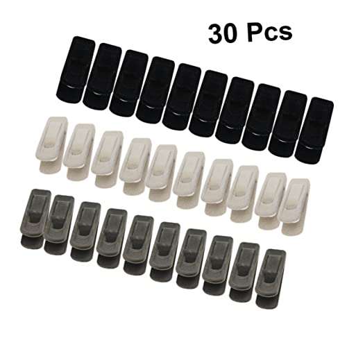 YARNOW Plastic Clothes Hanger Flocked Hangers 30pcs Hanger Clothes Peg Hanger Clips Coat Hanger Trouser Press Clothes Pin