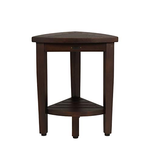 Decoteak Snazzy Corner Wood Shower Shelf (Non Assembled)