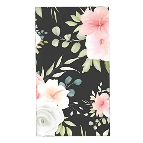 luxteen Spring Flower Hand Towels Bathroom Towel Ultra Soft Highly Absorbent Bath Towel Kitchen Dish Guest Towel Decorations One Size
