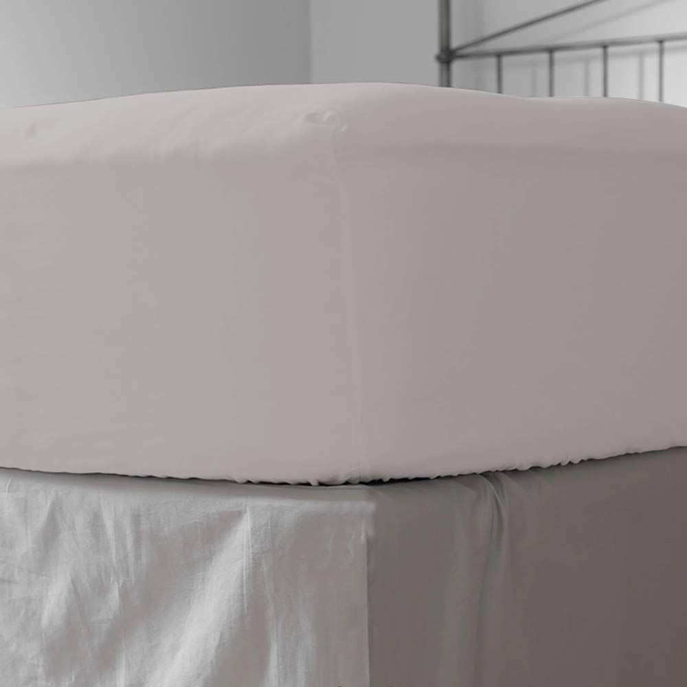 IR Imperial Rooms Fitted Sheet Full - 16 Inch Deep Pocket Fitted Bed Sheets Premium 1800 Soft Microfiber Shrink and Fade Resistant All Around Elastic Full Size Fitted Bottom Sheet Only (Grey)