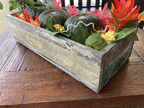 Wood Bathroom Decorative Storage Mason Jar Box, Toilet Paper Holder, Succulent Garden Planter, Diaper Organizer, Small Wooden Crate or Farmhouse Rustic Decor (Random)