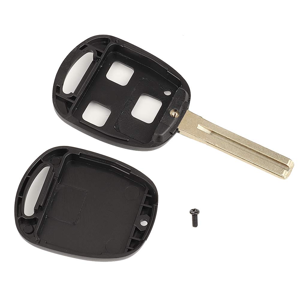Qiilu Replacement Car Remote Control Key Case, 3 Button Remote Control Key Shell for Lexus IS200 IS300 GS300 GS400 GS430 LS200 LS400 RX300