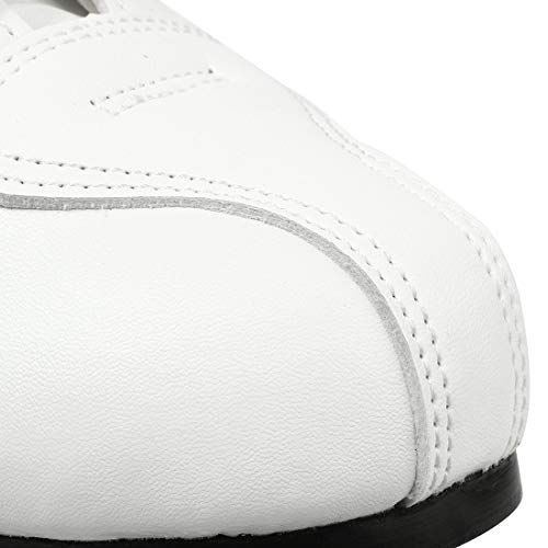 jessie Women's Roller Skates High Top Double Row Outdoor and Indoor Roller Skate Adjustable Roller Skates for Women Men Boys and Girls (White Flash Wheel,6)