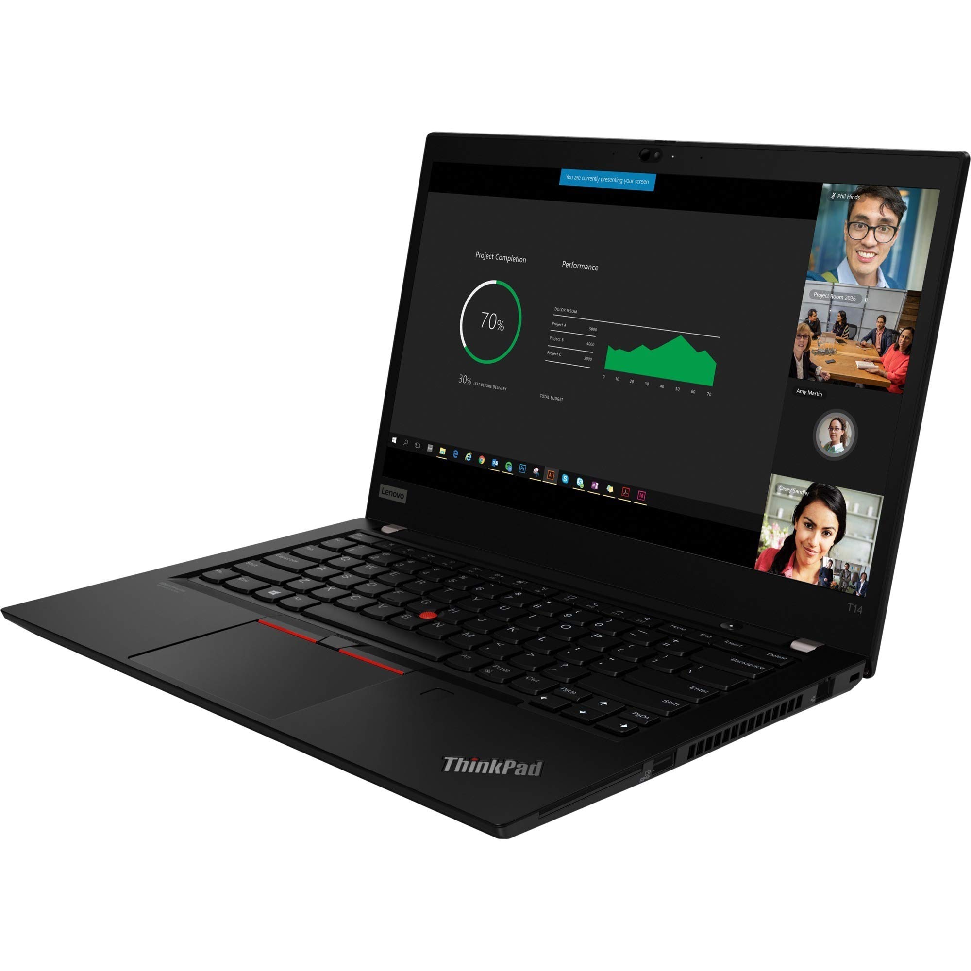 Lenovo Thinkpad T14 (Gen 1) 14" Laptop AMD Ryzen 7 Pro 4750U 1.7Ghz, 32GB DDR4, 512GB NVMe SSD, 1080p Full HD, Win 10 Pro