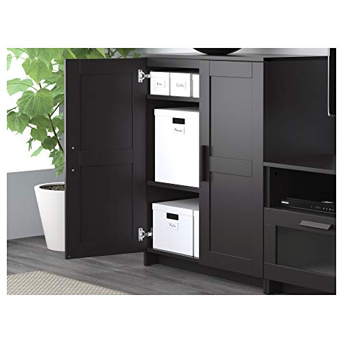 Ikea BISSA shoe cabinet with 2 compartments white (49x28x93 cm)