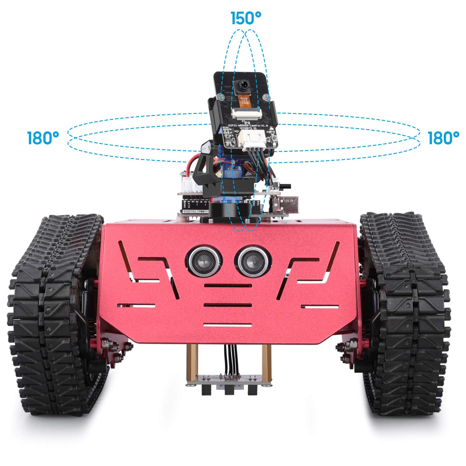 ELEGOO Conqueror Robot Tank Kit with UNO R3 for Arduino Robotics for Kids Ages 8-12 12-16 STEM Science Kits Coding Robots Toys for 8+ Year Old Boys Girls Teens Circuits Engineering Building Project