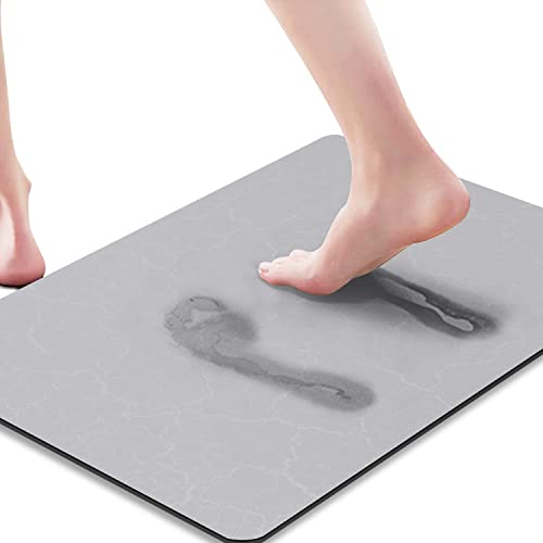 GOYLSER Bathroom Toilet Rugs, Ultra Thin Washable Toilet Rugs Set for Bathroom 2 Piece, Soft Low Profile Bath Mats for Bathroom Non Slip, Easy Clean Rubber Backing Contour Bathroom Rugs for Toilet