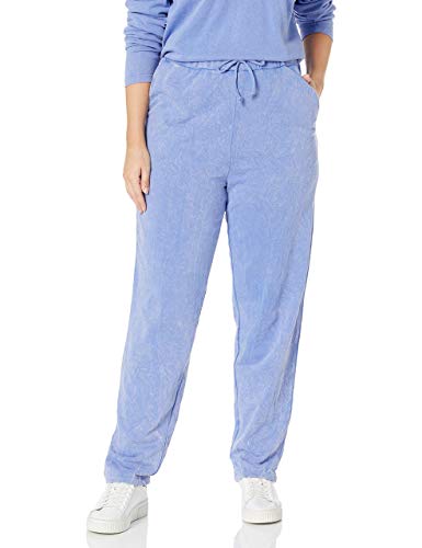 KENDALL + KYLIE Women's French Terry Jogger - Amazon Exclusive, Gaga Blue Mineral Wash, Large