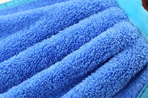 RMay Store HOTUMN Hanging Towel Washcloth Cartoon Cute Animal Kids Microfiber Hanging Hand Towels Absorbent Towel for Kitchen Bathroom Color Random 2pcs