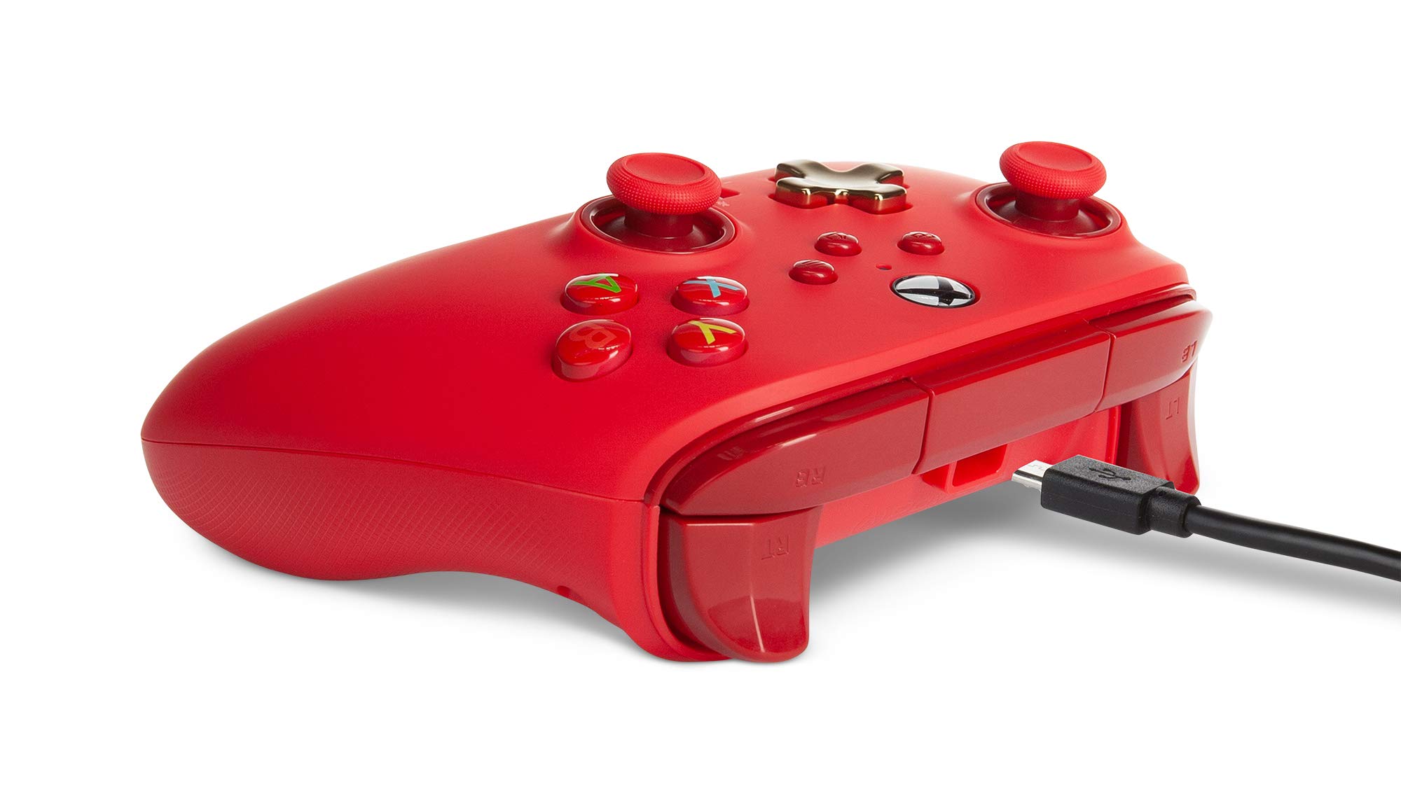 PowerA Enhanced Wired Controller for Xbox Series X|S - Red, Detachable 10ft USB Cable, Mappable Buttons and Rumble Motors, Officially Licensed for Xbox