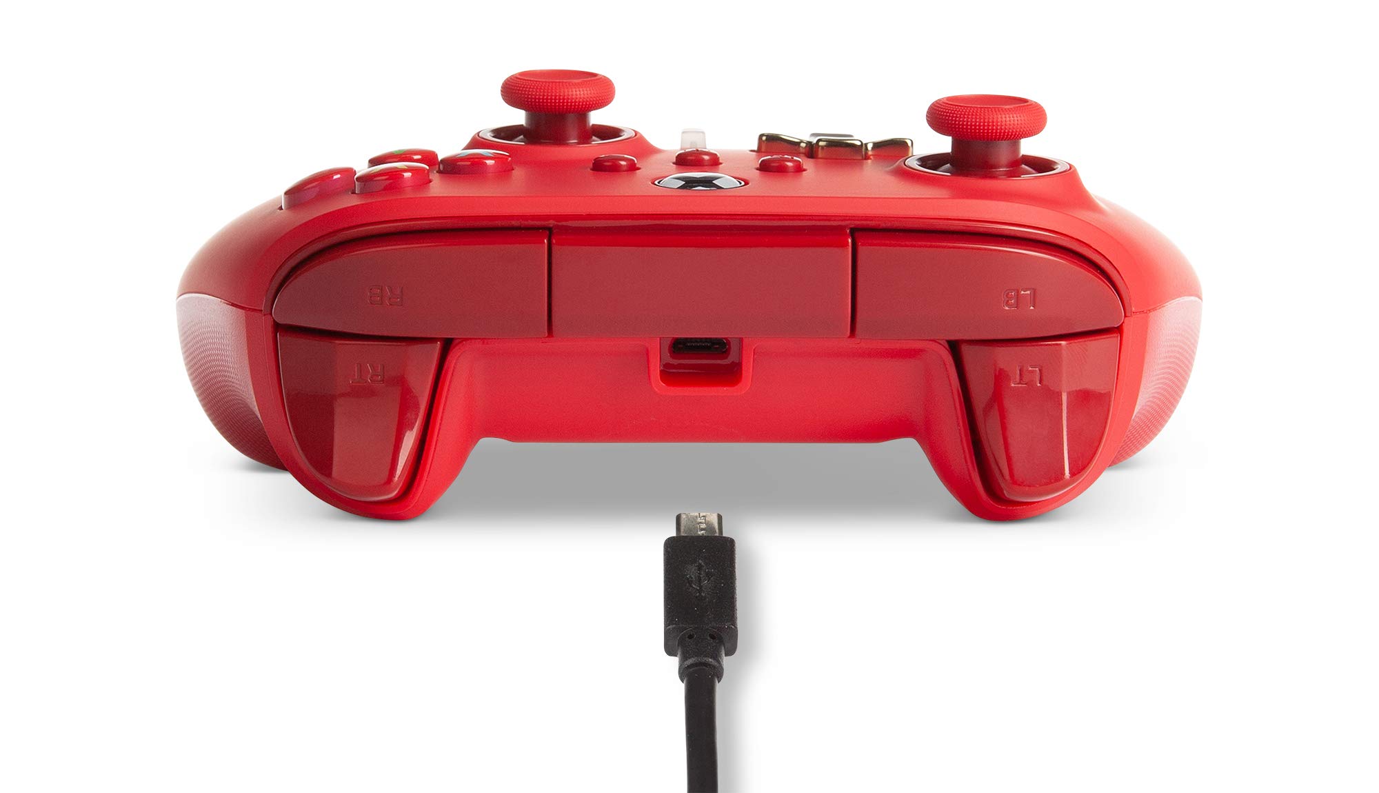 PowerA Enhanced Wired Controller for Xbox Series X|S - Red, Detachable 10ft USB Cable, Mappable Buttons and Rumble Motors, Officially Licensed for Xbox