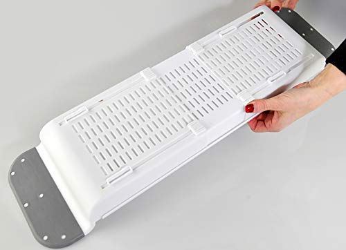 Home-X Expandable Bath Shelf, Adjustable Plastic Bathtub Caddy, Luxury Bathroom Tray 21 β 30β