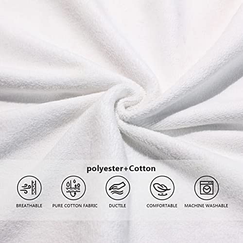 Naanle 2 Pcs Trendy Pirate Skull Pattern Soft Fluffy Guest Decor Hand Towels, Multipurpose for Bathroom, Hotel, Gym and Spa (14" x 28",White Black)