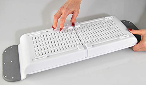 Home-X Expandable Bath Shelf, Adjustable Plastic Bathtub Caddy, Luxury Bathroom Tray 21 β 30β