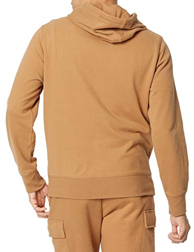 Amazon Essentials Men's Lightweight French Terry Hooded Sweatshirt, Tan, Medium
