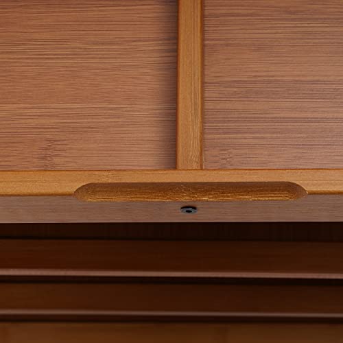 Wooden Shoe Rack for Entryway Bench with Storage Storage Shoe Shelf Rack Organizer for Shoes Wood Shoe Rack Home Strong and Sturdy Shoe Bench Storage Shelf (3-Tier 90cm/35.40in with Storage)