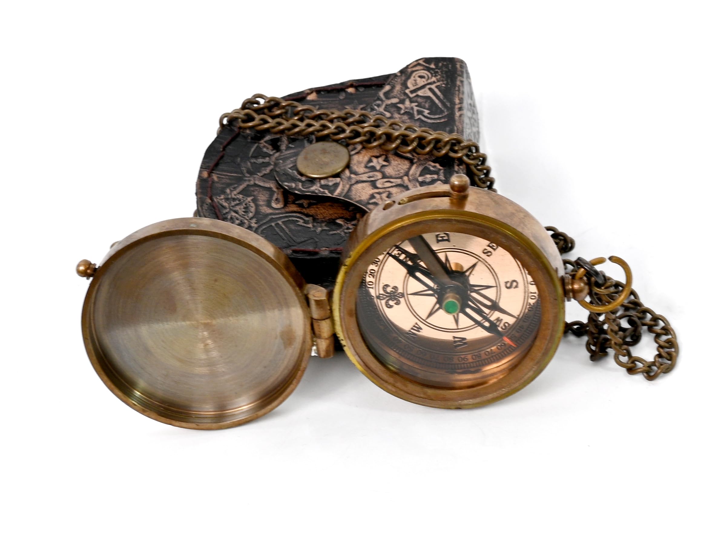 The New Antique Store - Engraved Compass, Customized Brass Compass for Anniversary, Birthday, Graduation Day, Confirmation, Valentine, Parting, Sailor Gift (Peter Pan)