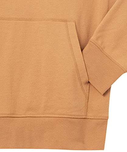 Amazon Essentials Men's Lightweight French Terry Hooded Sweatshirt, Tan, Medium