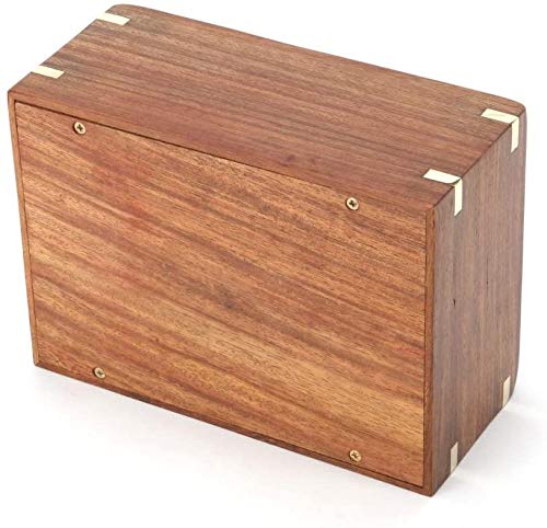 Wooden Pet Memorial Keepsake Cremation Urns for Ashes Pet Urn Wood Keepsake Box Urns for Cat Dogs Ashes | Cat Memorials