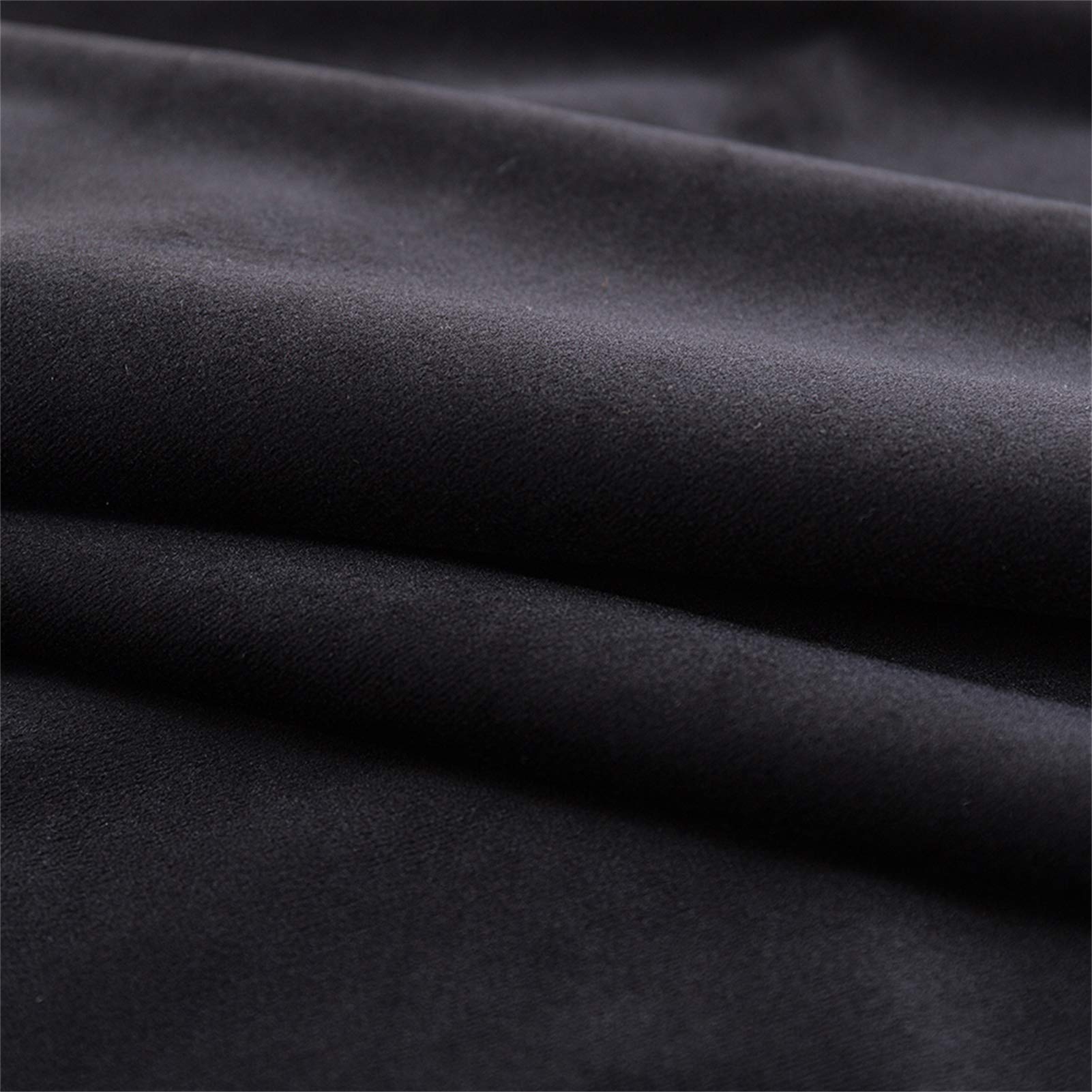 AQOTHES Set of 2 Velvet Decorative Throw Pillow Covers 18x18 Inch, Farmhouse Black Throw Pillows for Couch Sofa Bed Home Living Room Decor