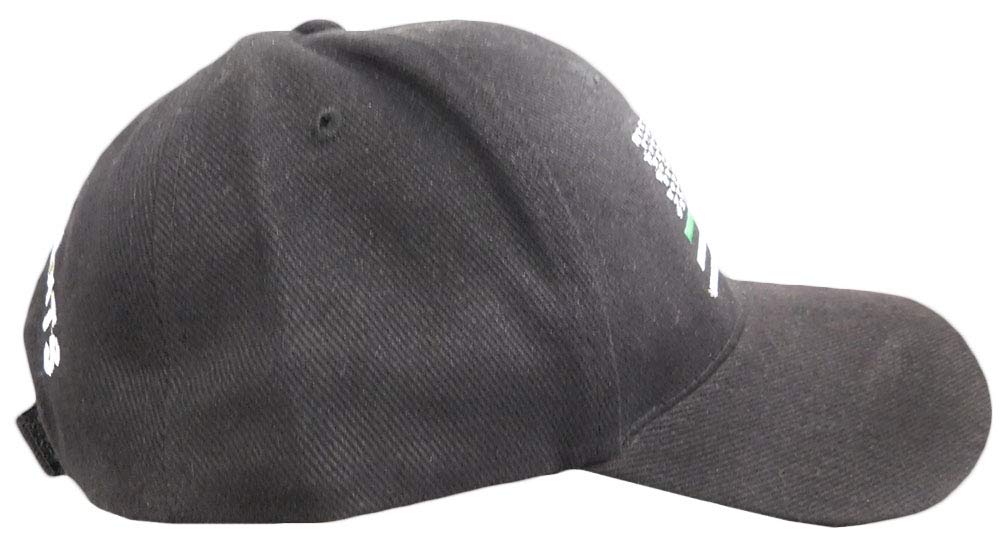 Trade Winds USA 50 Star Thin Green Line Federal Agents Matter Black Embroidered Hat Cap