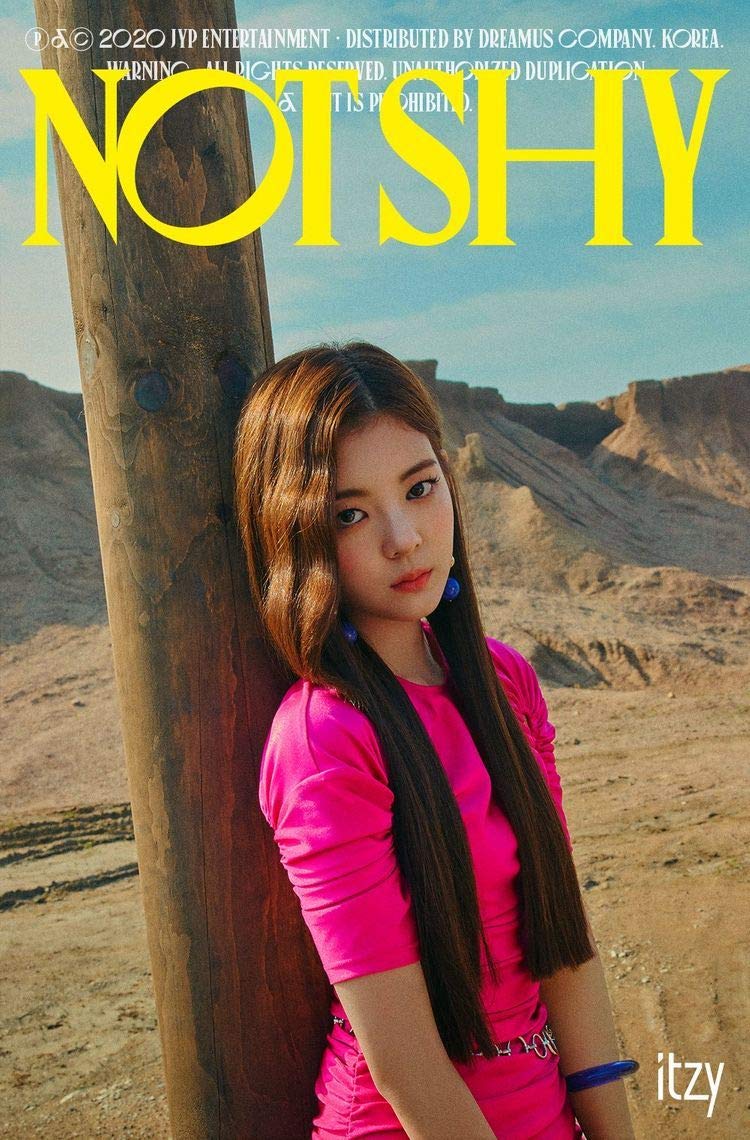 ITZY 'Not Shy' 3rd Mini Album C Version CD+72p PhotoBook+2p PhotoCard+LyricBook+Tracking Sealed