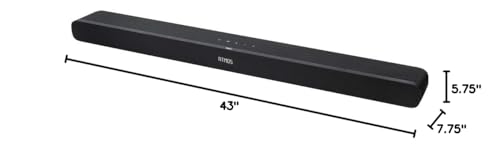 TCL Alto 8i 2.1 Channel Dolby Atmos Sound Bar with Built-in Subwoofers and Bluetooth – TS8111, 260W, 39.4-inch, Black