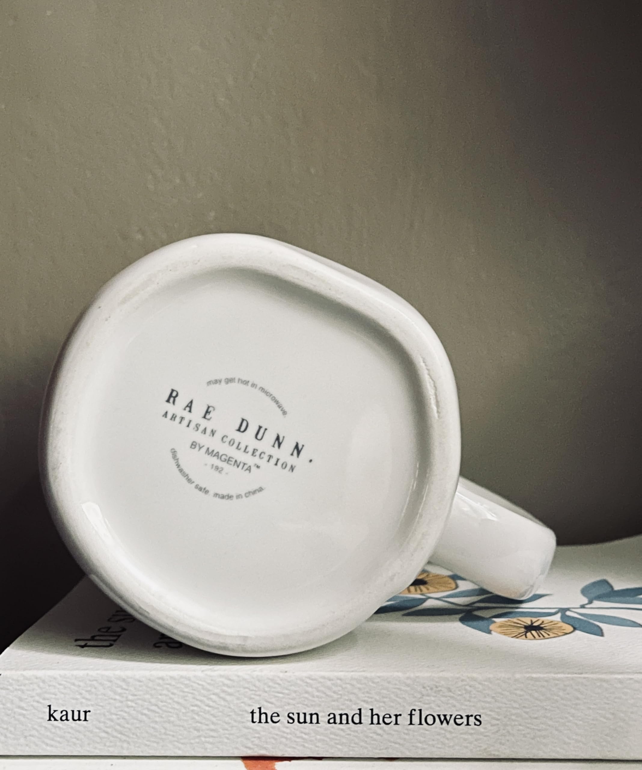 Rae Dunn By Magenta Ceramic Mug for Coffee Tea Latte | BLESSED