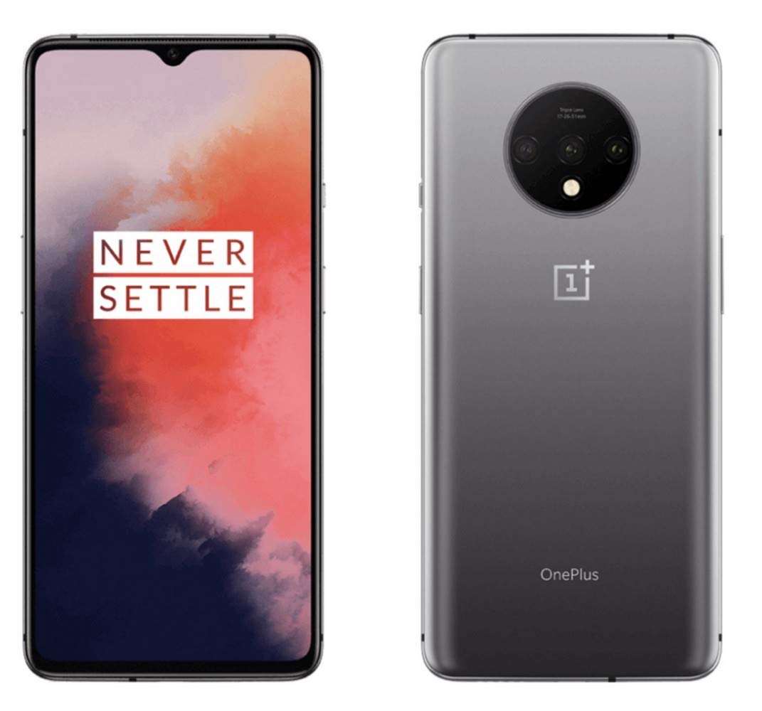 OnePlus 7T (128GB, 8GB) 6.55" AMOLED 90Hz Display, Snapdragon 855+, T-Mobile Unlocked Global 4G LTE GSM (ATT, Metro, Cricket) Frosted Silver (Renewed)