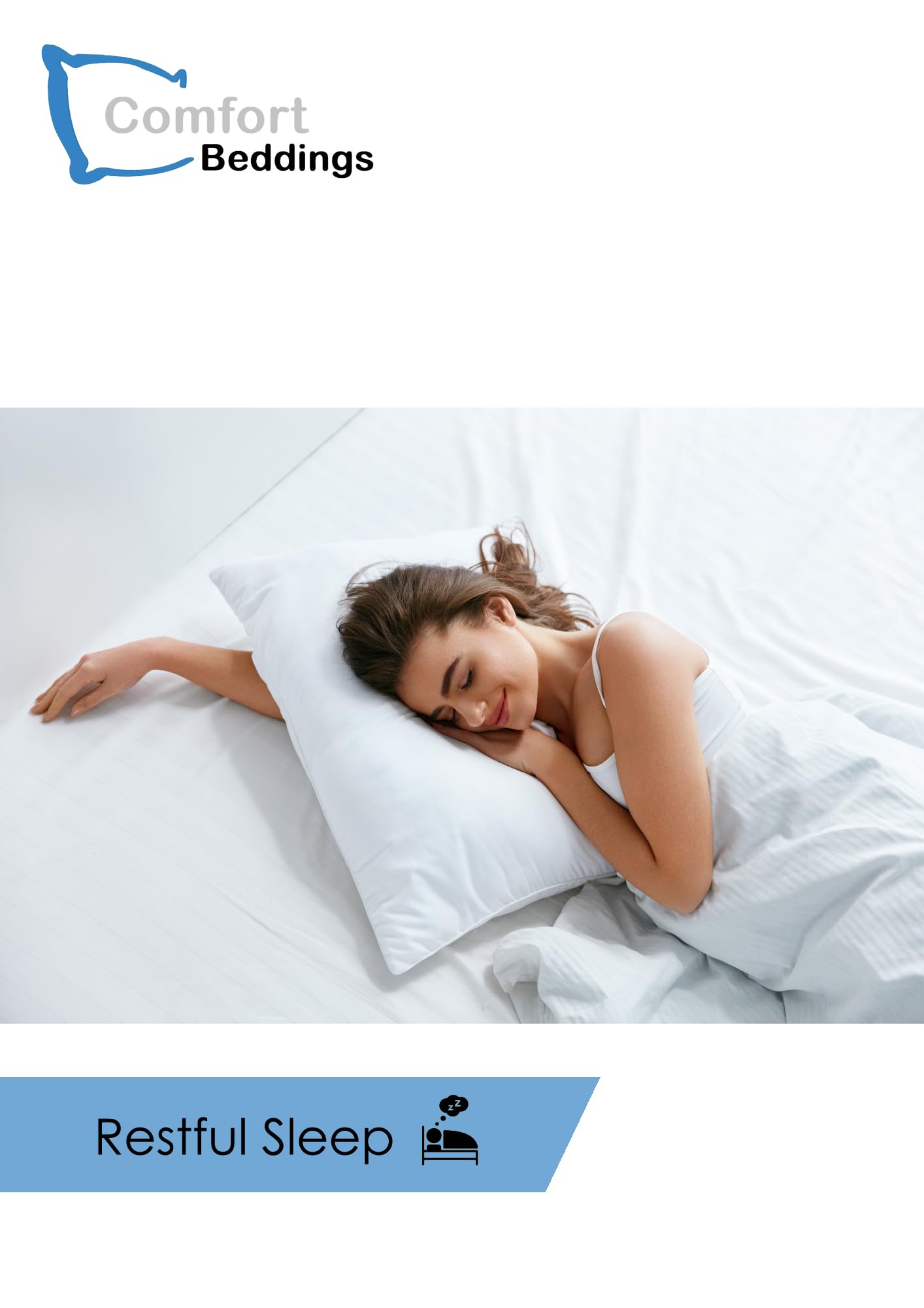 Comfort Beddings Queen Pillow Cases Set of 4 White 100% Organic Cotton 600 Thread Count Premium White Cotton Pillowcases, Queen Pillowcase Pillow Covers, 20 x 30 inch
