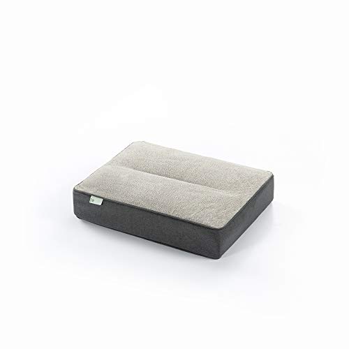ZINUS Ultra Plush Green Tea Memory Foam Pillow Pet Bed, Waterproof Machine Washable Cover, Small