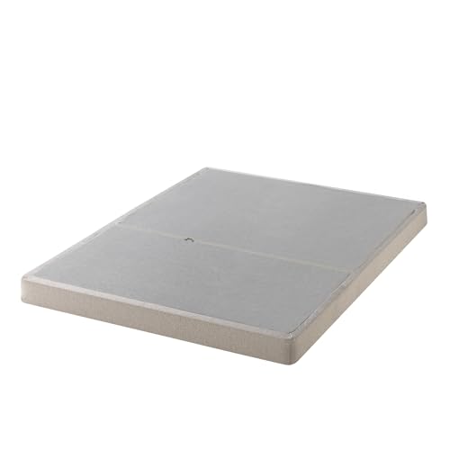 ZINUS No Assembly Metal Box Spring, 5 Inch White Mattress Foundation, Sturdy Metal Structure, Full