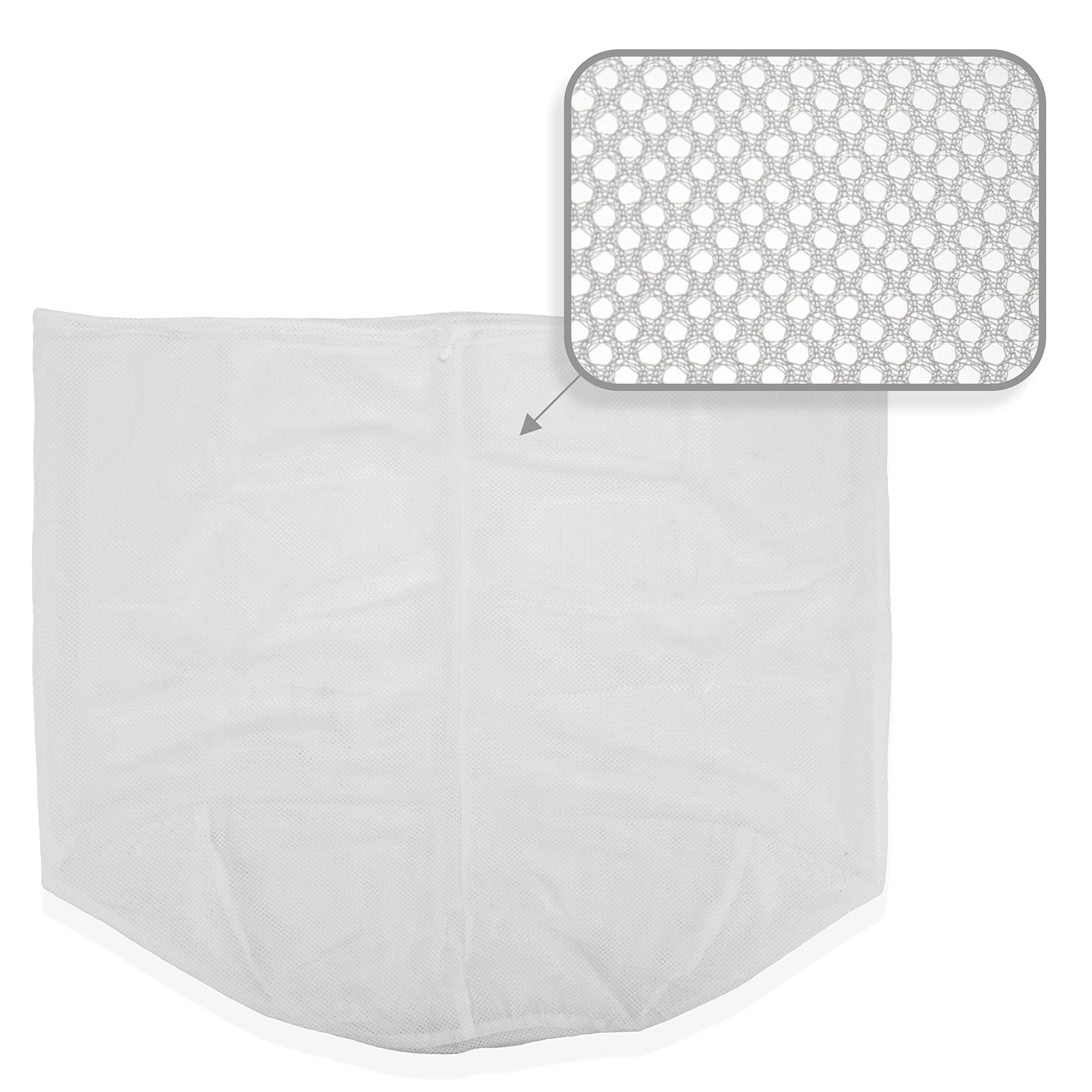 Veradura Cider Press Straining Mesh Bag - 20 inch x 14.6 inch - Complete with Secure Drawstring for Pressing Fruit, Cider, Apples, Grapes, Wine and Many More