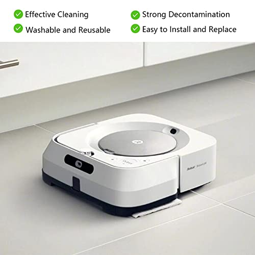 Garbage fighter Mopping Pads Replacement for iRobot Braava Jet M6 (6012) (6110) (6112) (6113) - 10 Pack Washable Reusable Sweeping Cloth Pads - Wi-Fi Connected Robot Mop (5 Wet Pads and 5 Dry Pads)