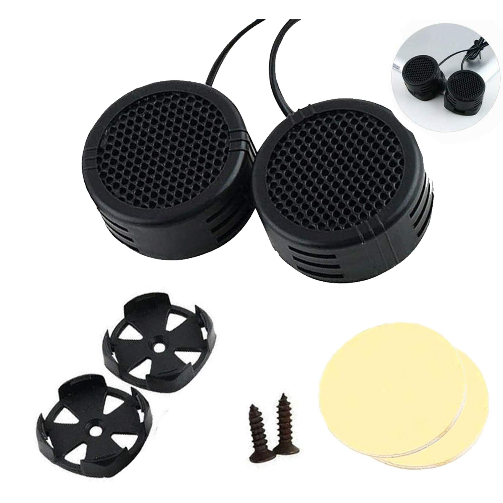 GSKMOTOR Dome Tweeter 500w 1 Pair Car Tweeters for Car Audio Auto Loud Speakers Dome Tweeter Repalecment