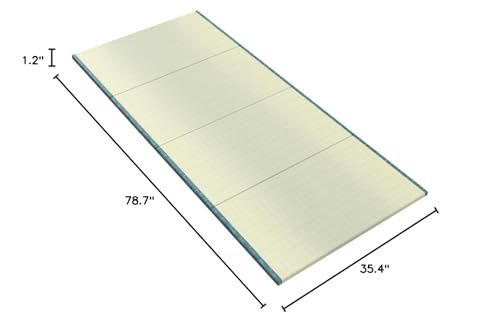 MustMat Tatami Futon Mattress Foldable Tatami Mat Twin Japanese Floor Mattress Rush Grass Floor Bed 35.4"x78.7"x1.2"(1 Piece)
